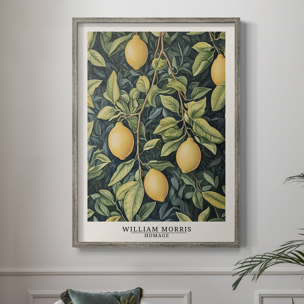 Gracie Oaks WM MORRIS Series DLXXV Framed Print - Solid Wood | Wayfair