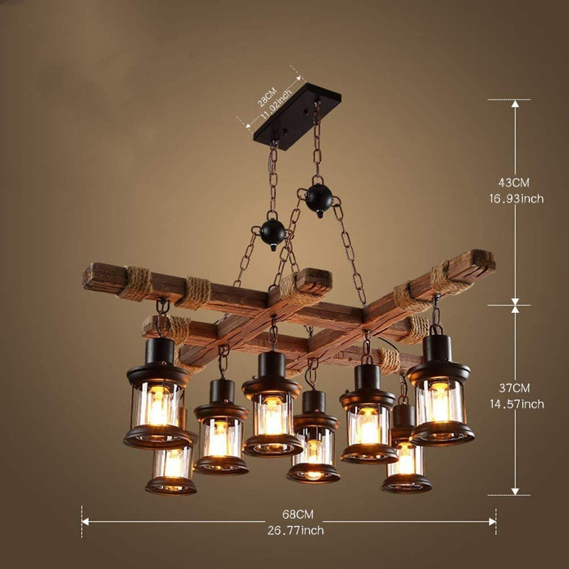 Loon Peak® Diallo 8 - Light Kitchen Island Bulb LED Pendant | Wayfair