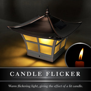 Classy Caps Solar Electroplated Copper Low Voltage Integrated LED Fence ...