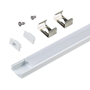 Armacost Lighting LED Tape Light Mounting Channel, Surface Mount, White ...