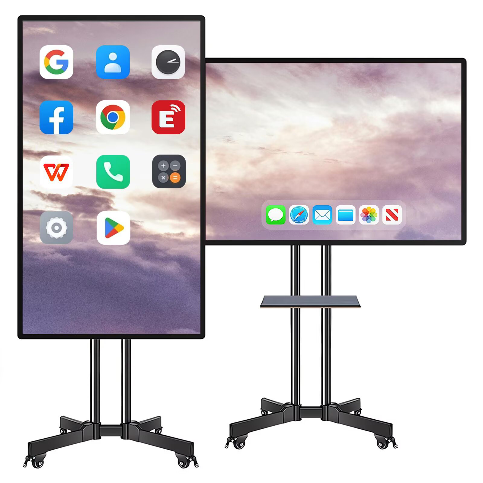 JYXCN 49" 4K Smart Board, Multi-Touch Whiteboard Dual OS & Wireless ...