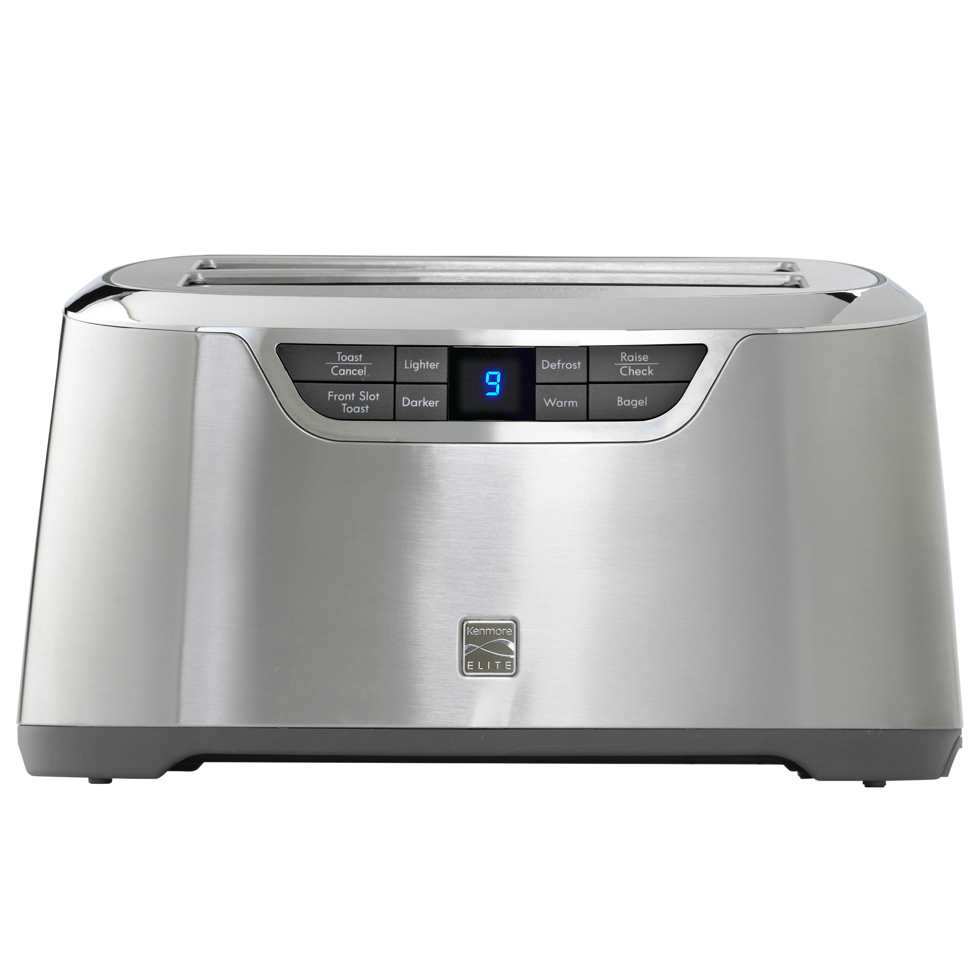 Kenmore Elite 4 Slice Toaster, Auto-Lift Long Slot, Stainless Steel ...