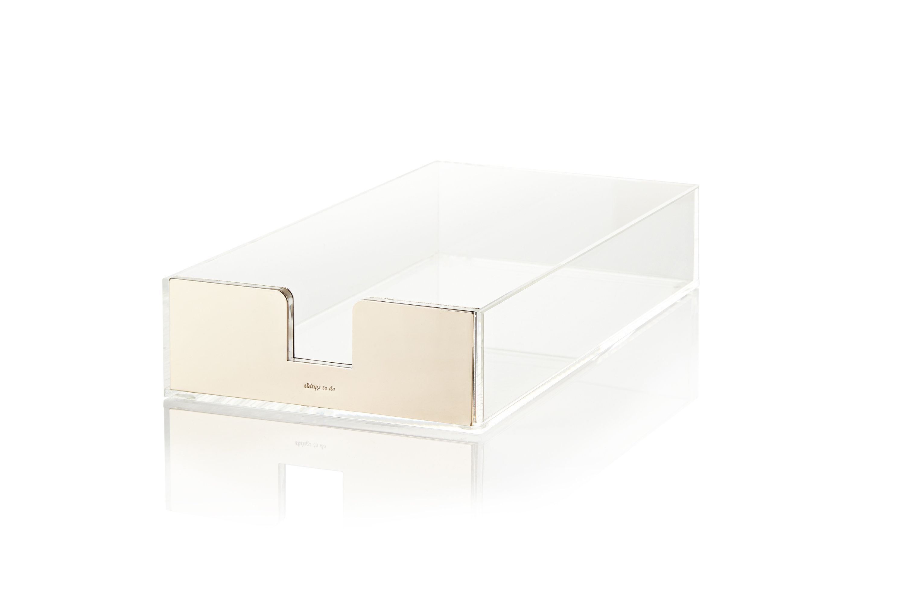 kate spade new york Acrylic Letter Tray, Gold & Reviews | Perigold