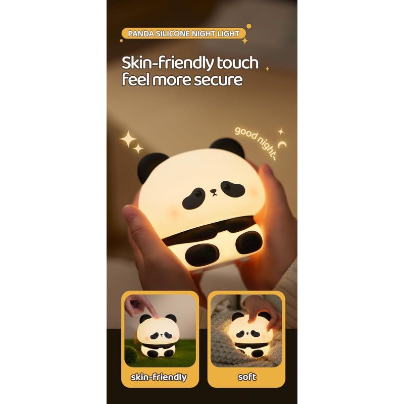 Rephen Cute Panda Night Light | Wayfair