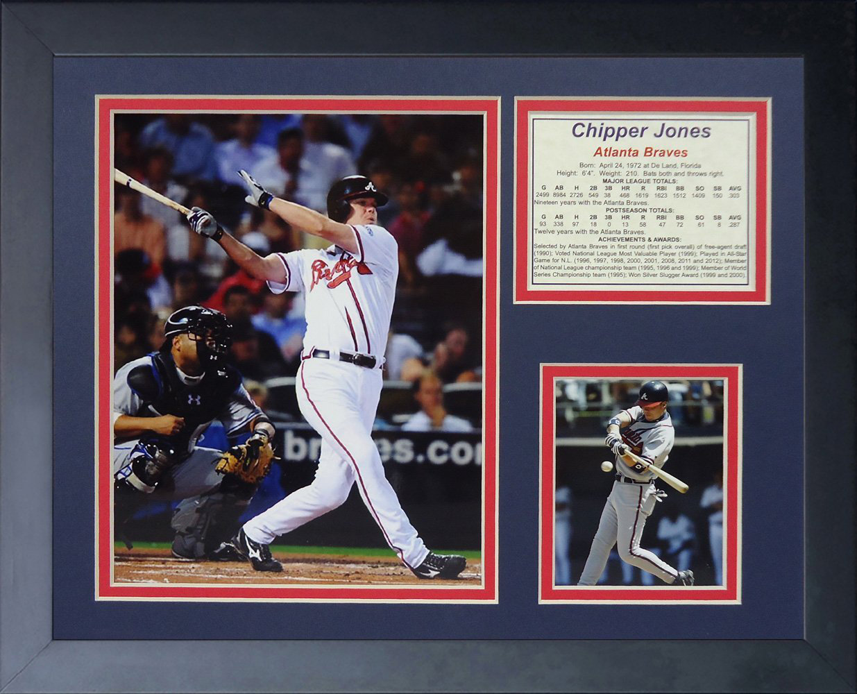 Legends Never Die Chipper Jones - Young Framed Memorabilia | Wayfair