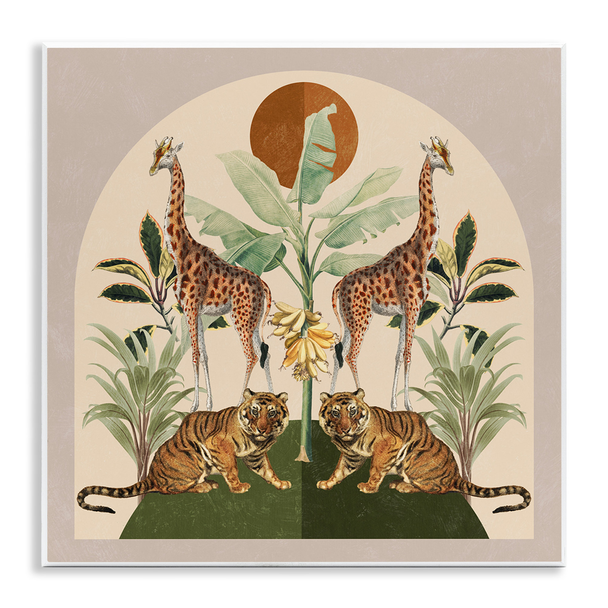 Bungalow Rose Jungle Animals Motif Wall Plaque Art by Victoria Barnes ...