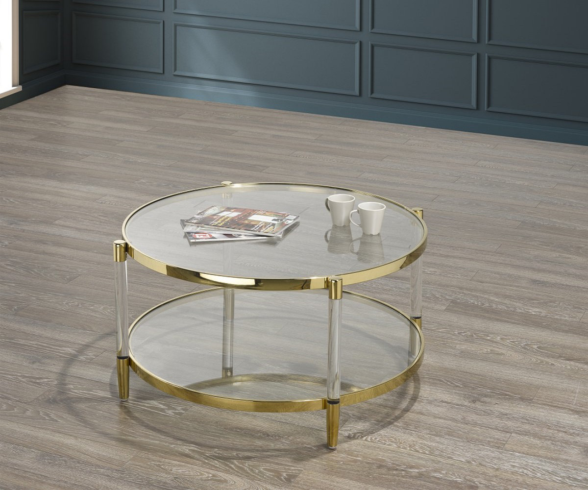 Brassex Emma Coffee Table, Acrylic | Wayfair