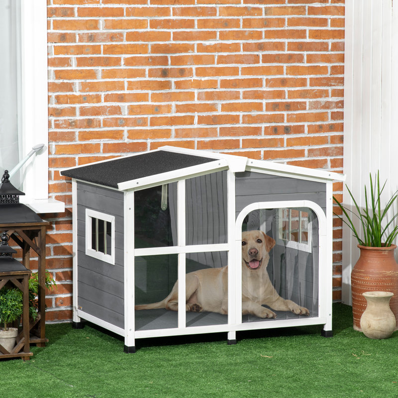 Tucker Murphy Pet™ Wooden Dog House Outdoor With Removable Bottom ...