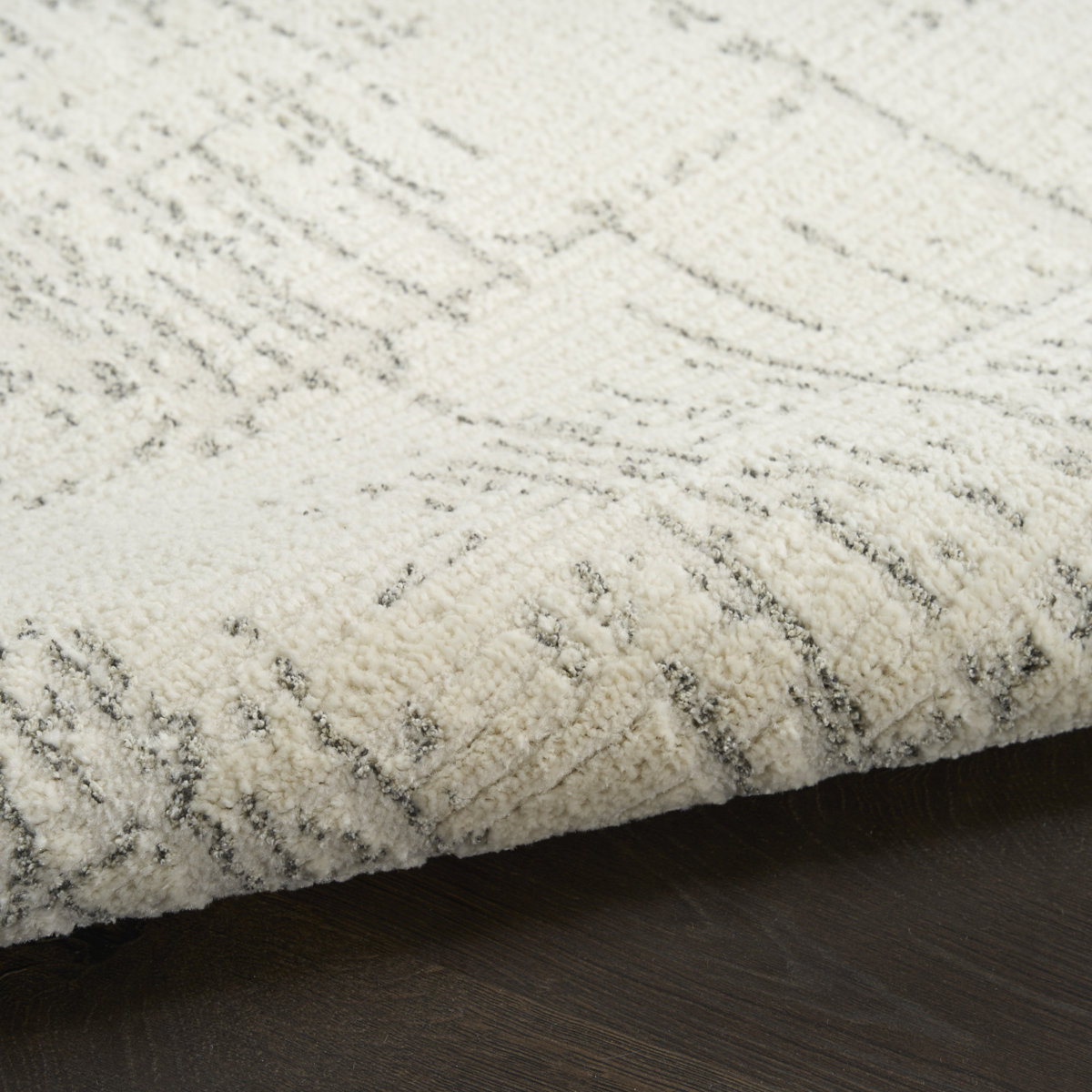 Ebern Designs Bonnert Ivory Grey Modern Indoor Rug | Wayfair