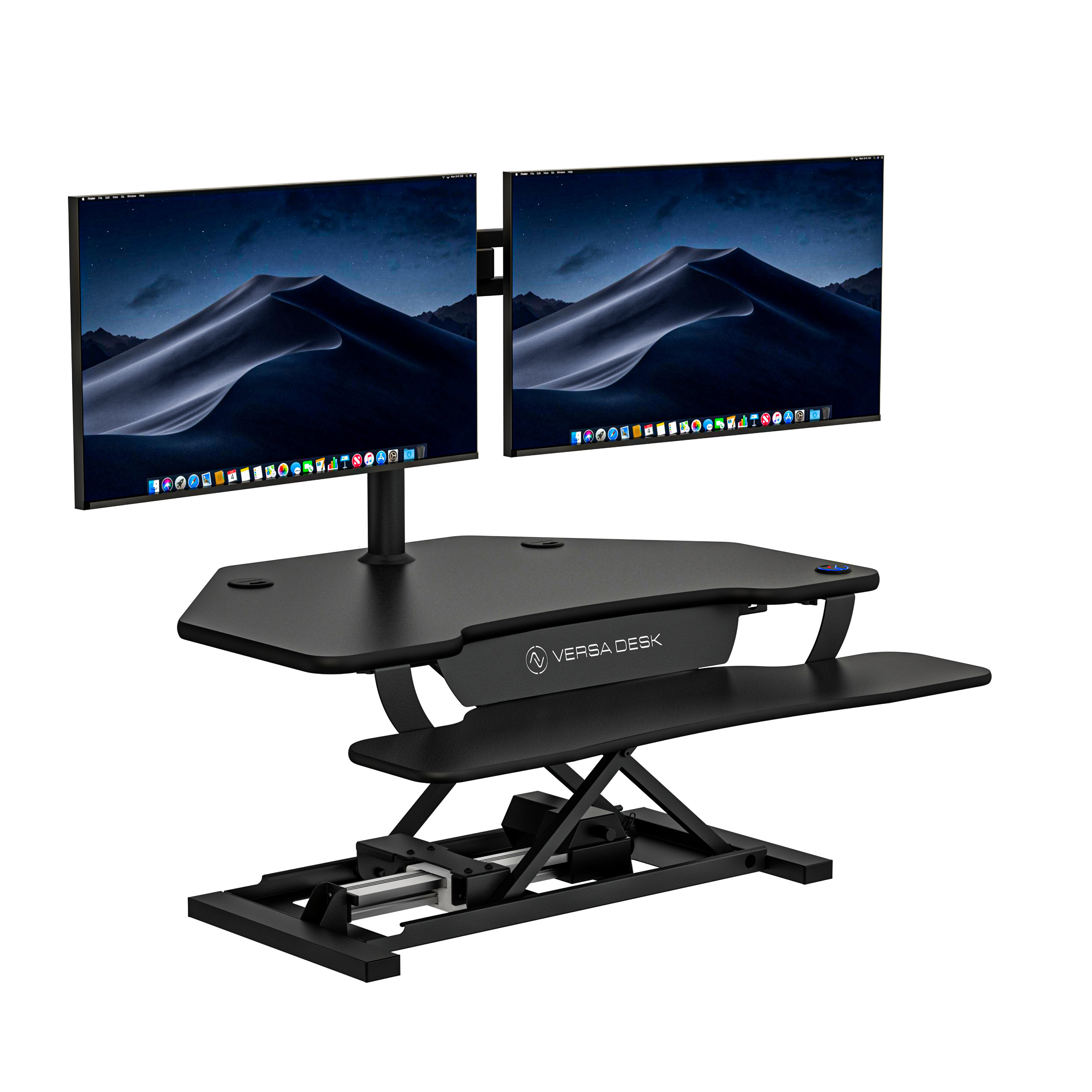 VERSADESK PowerPro 36" Electric Corner Standing Desk Converter Riser ...