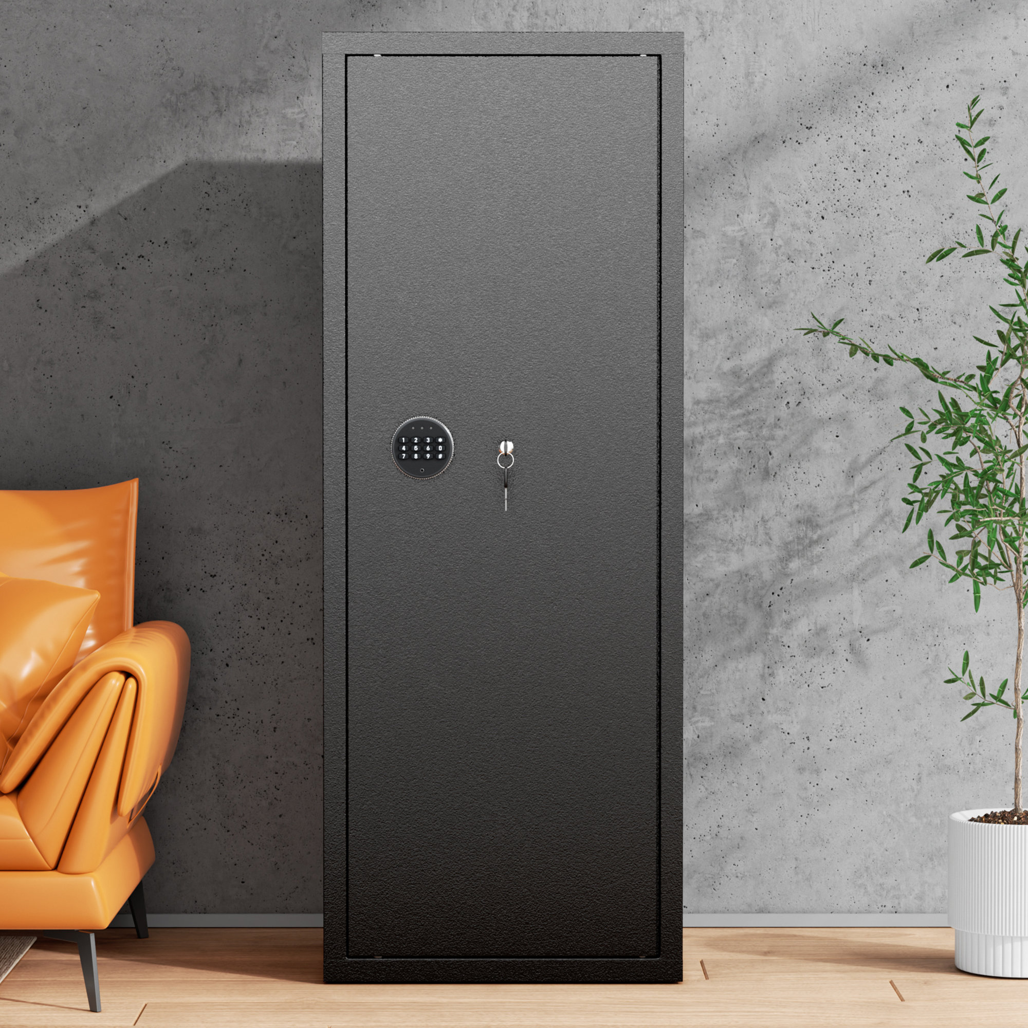 SUNCROWN 10-14 Rifle Gun Safe, Long Gun Safes for Rifle and Shotgun ...