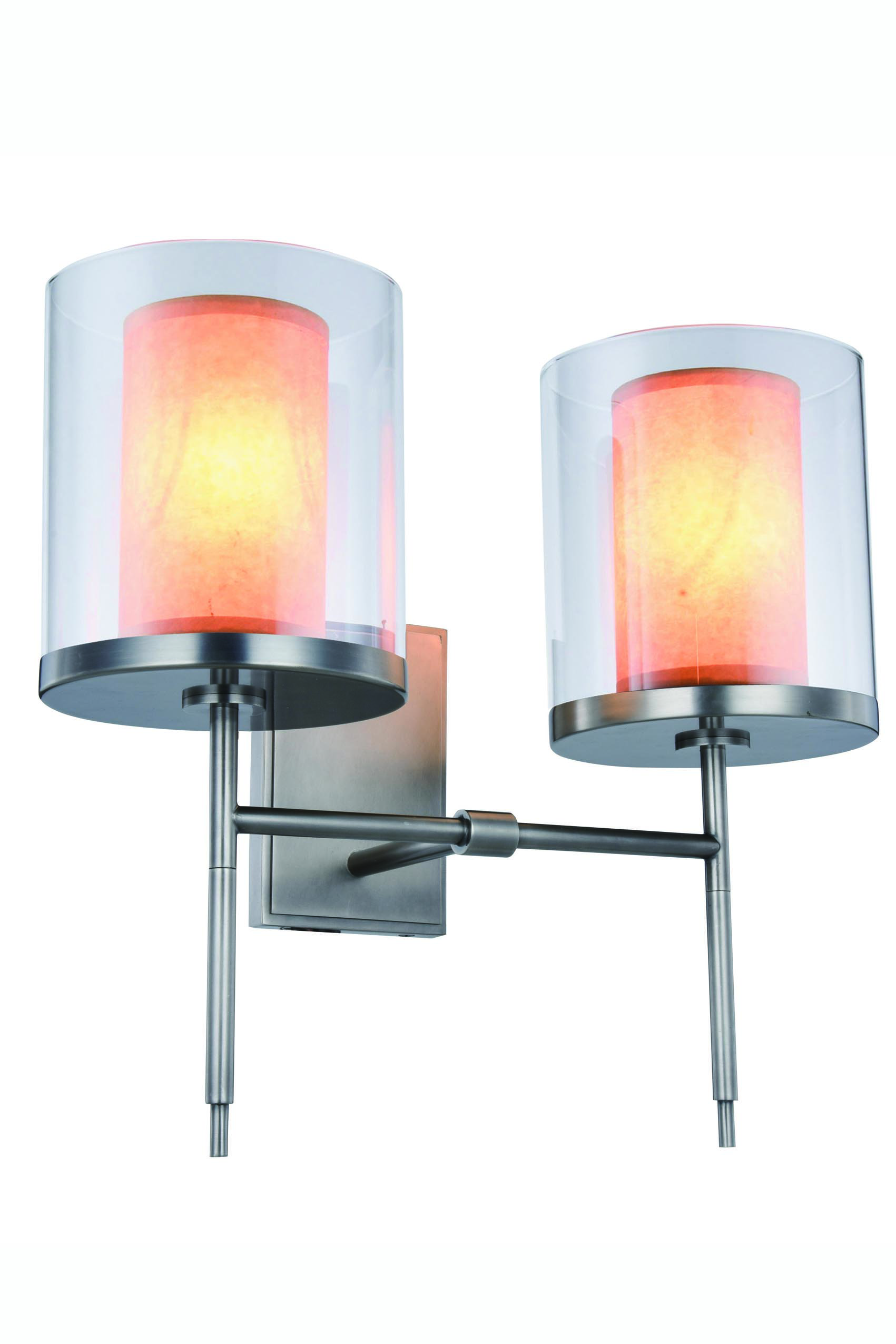 Brayden Studio® Simmon 2 - Light Armed Sconce | Wayfair