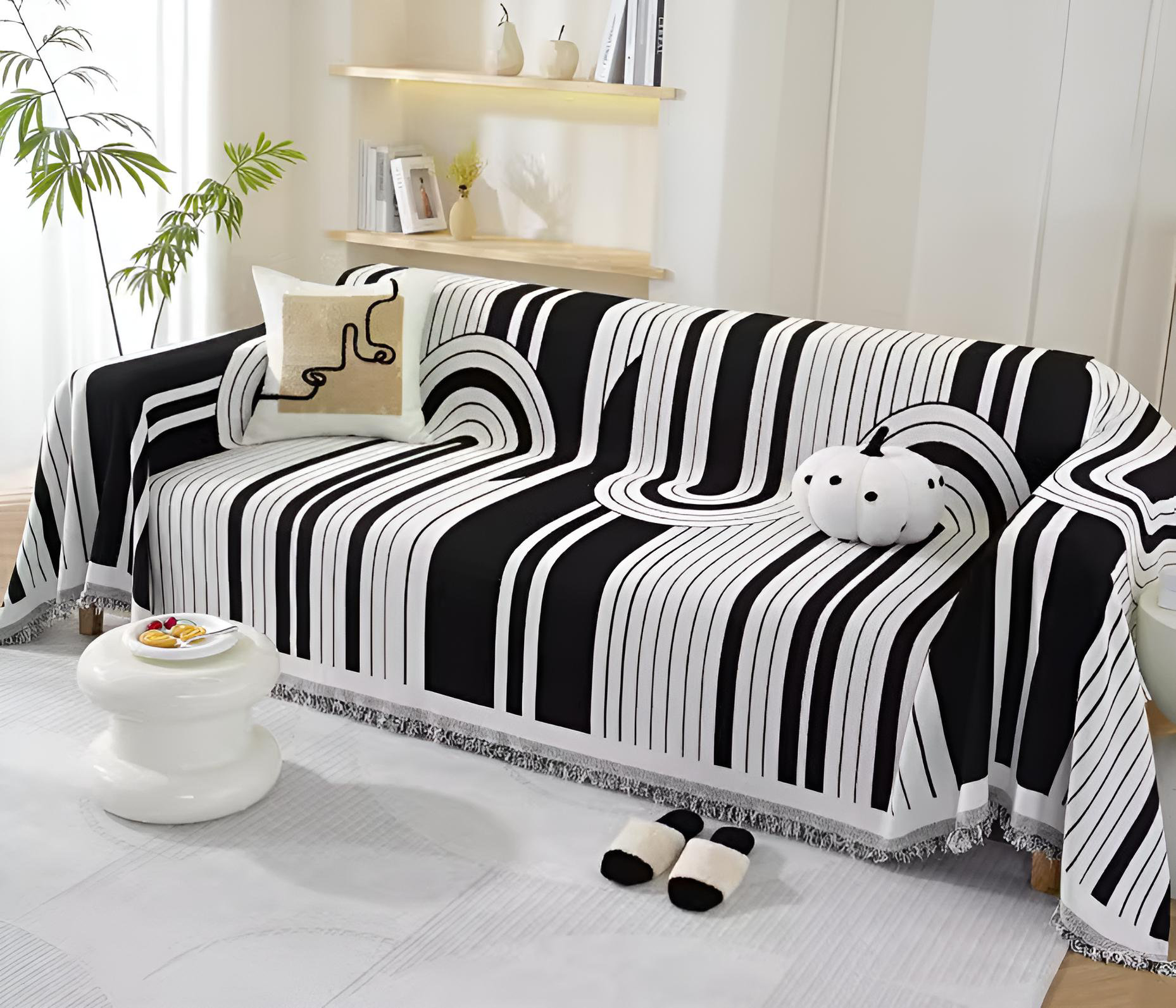 ACHERNAR LLC Box Cushion Sofa Slipcover | Wayfair