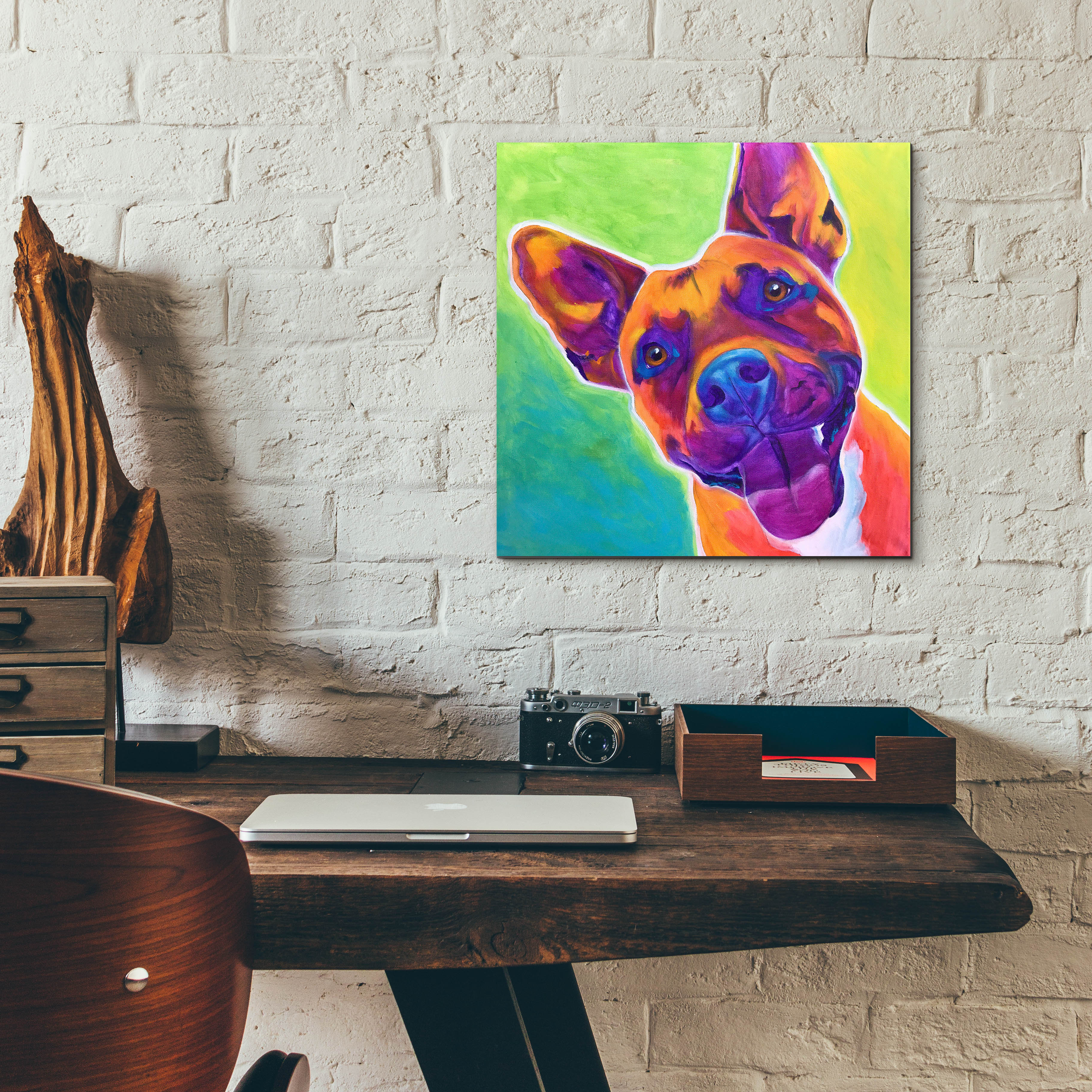 Red Barrel Studio® " Pit Bull - Billy " by Dawg Painter | Wayfair