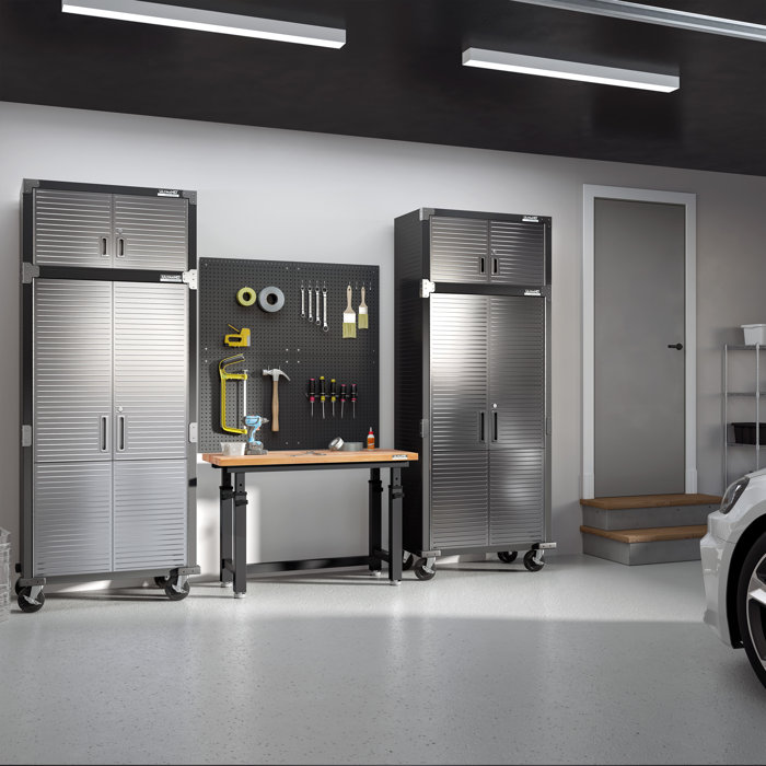 UltraHD Seville Classics UltraHD 7-Piece Storage Cabinet System with ...