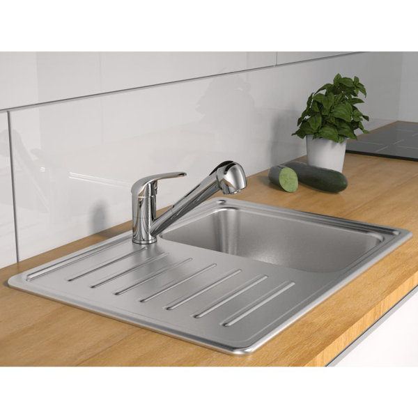 Belfry Kitchen Schütte Sink Mixer with Pull-out Spray Falcon Chrome ...