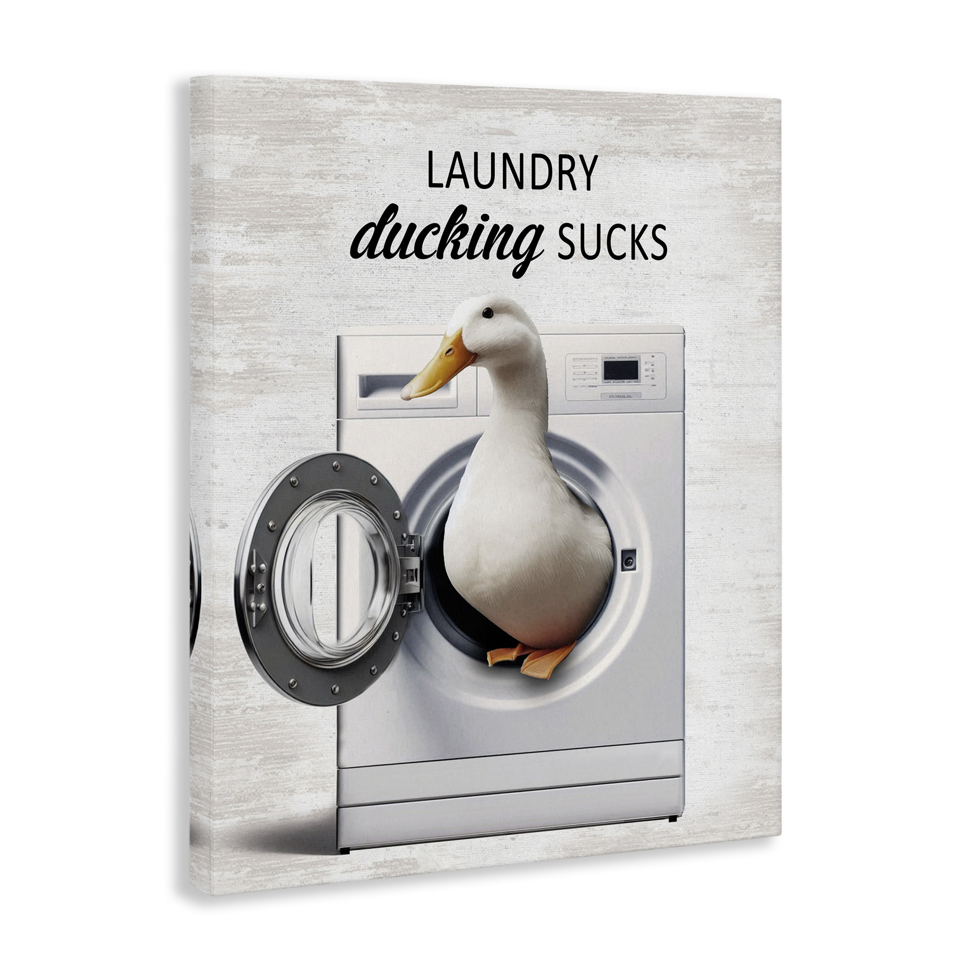 Ophelia & Co. Funny Laundry & Duck Canvas, design by Lettered and Lined ...