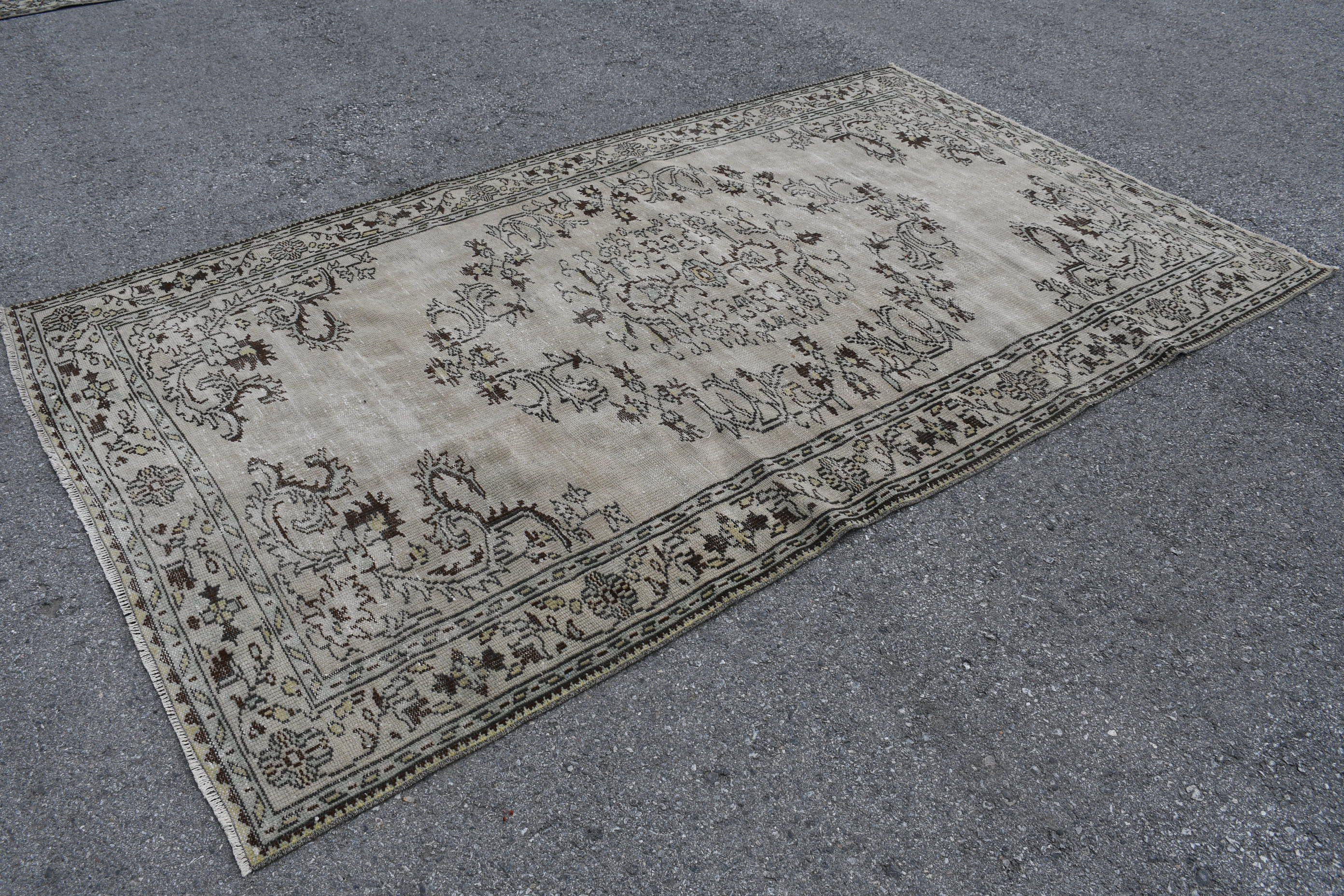 Bungalow Rose Antique Handmade Turkish Wool Rug in Beige for Large ...
