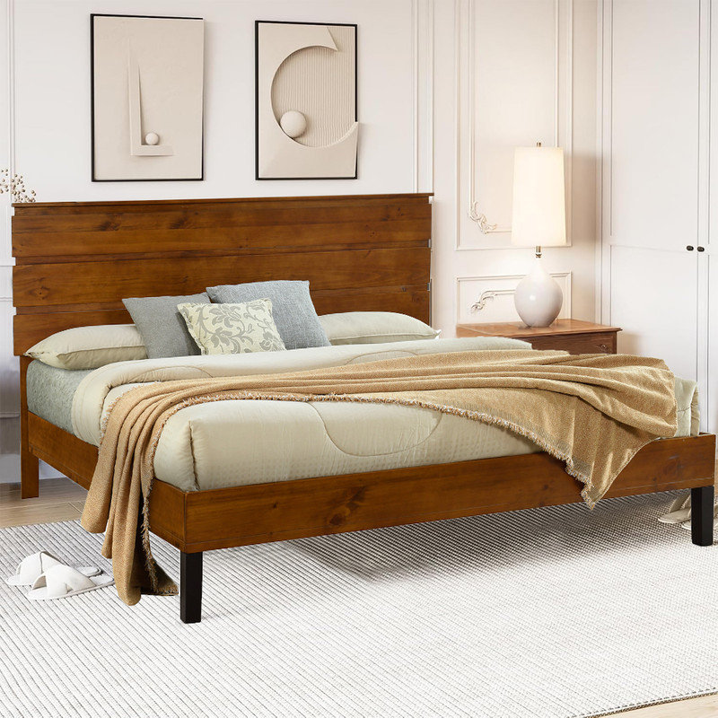 pine frame bed