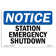SignMission OSHA Notice - Station Emergency Shutdown Sign | Heavy Duty ...