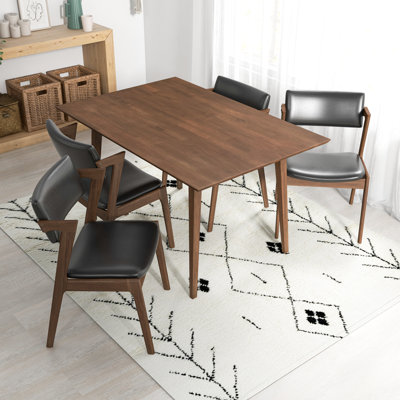Corrigan Studio® Kierica 4 - Person Eucalyptus Solid Wood Dining Set ...