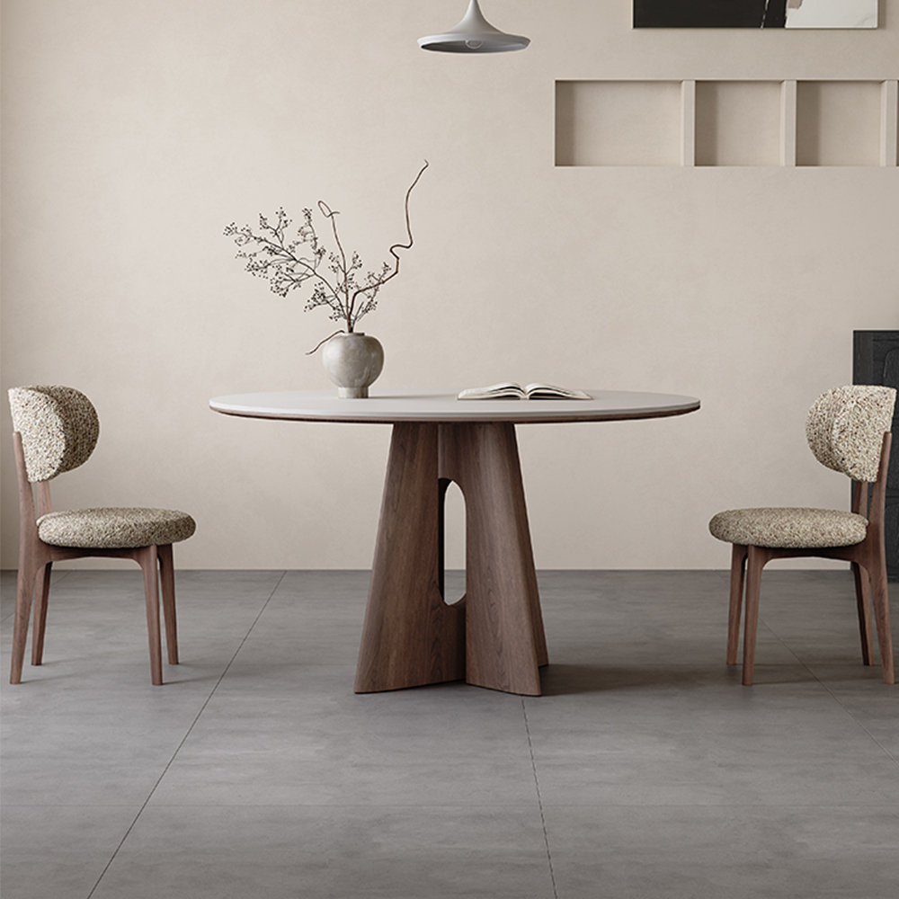 Elamer European modern simple round dining table | Wayfair