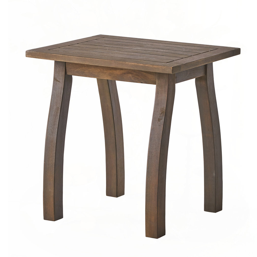 East Urban Home Acacia Wood Accent Side Table | Wayfair