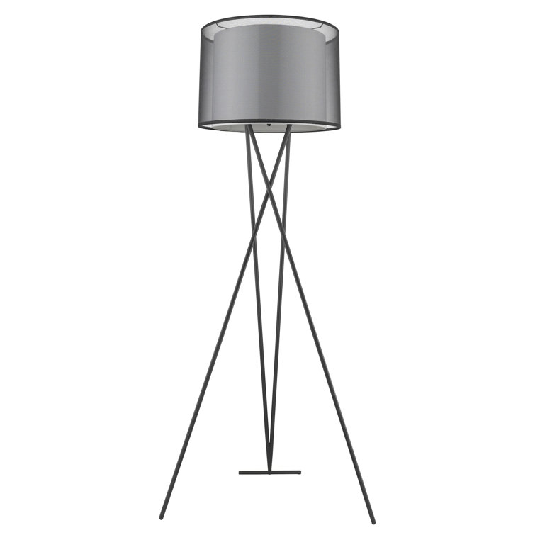 HomeRoots 68'' Silver Tripod Floor Lamp | Wayfair