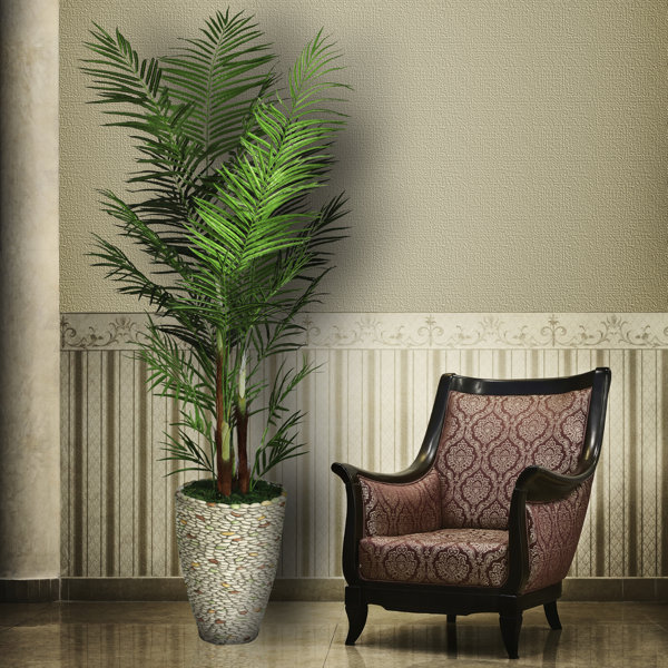 Laura Ashley Panama Tall Areca Palm Tree in Planter & Reviews - Wayfair ...