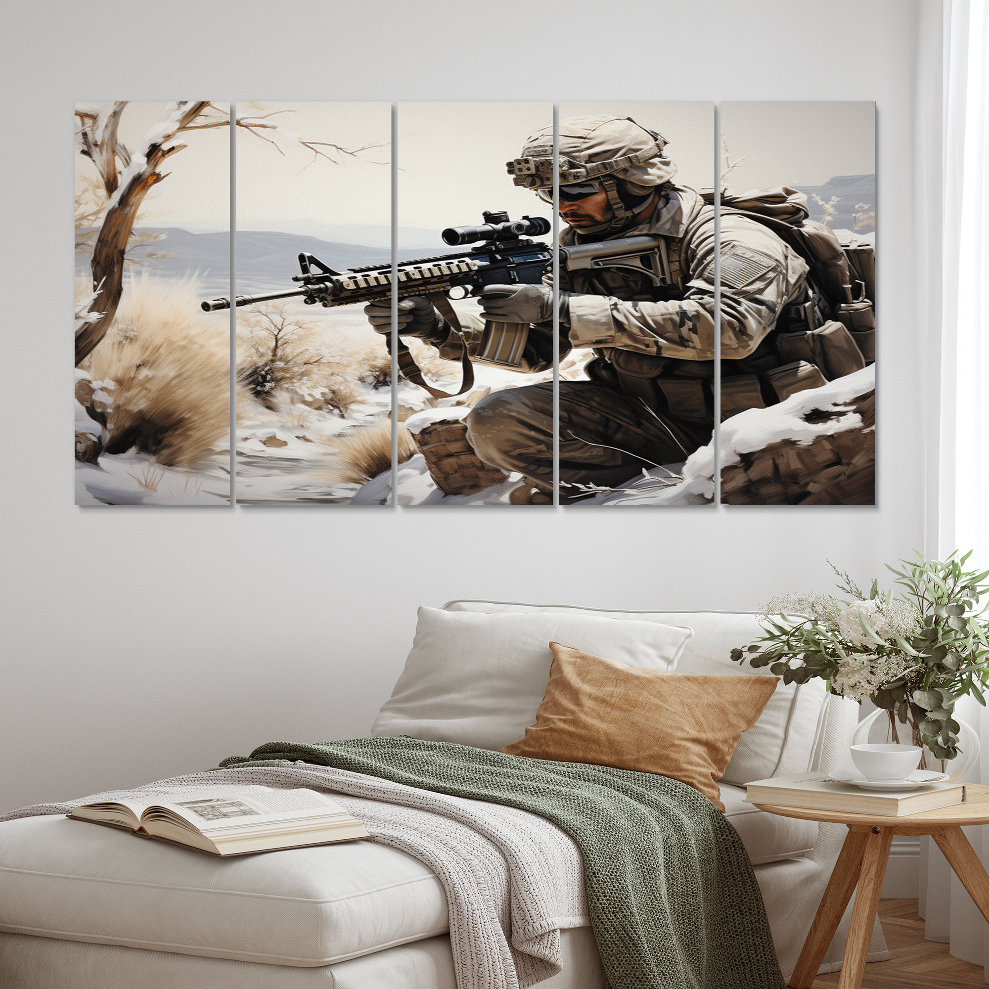 DesignArt Army Precision Marksmanship IV - Army Metal Art Print Set ...