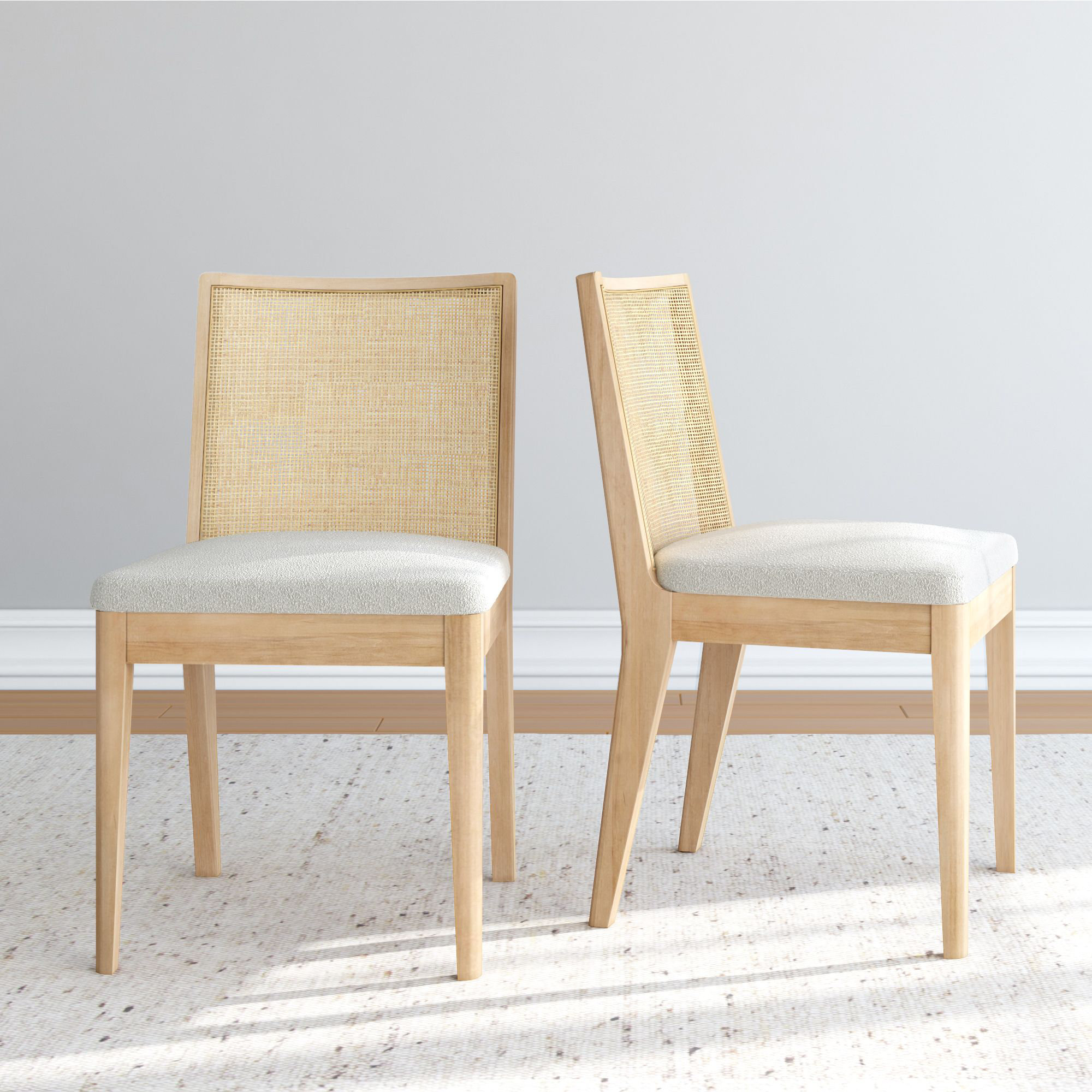 Rosecliff Heights Solid wood Rattan Chair - Wayfair Canada