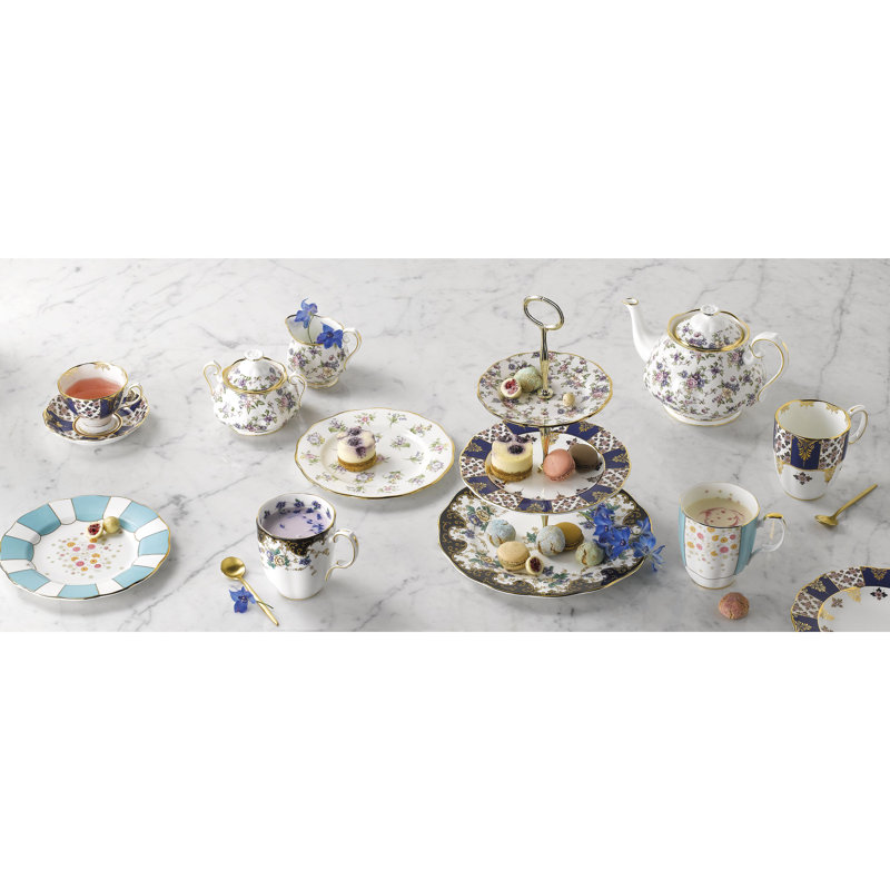 Royal Albert 100 Years of Royal Albert 1940 3 Piece Bone China Tea Set ...