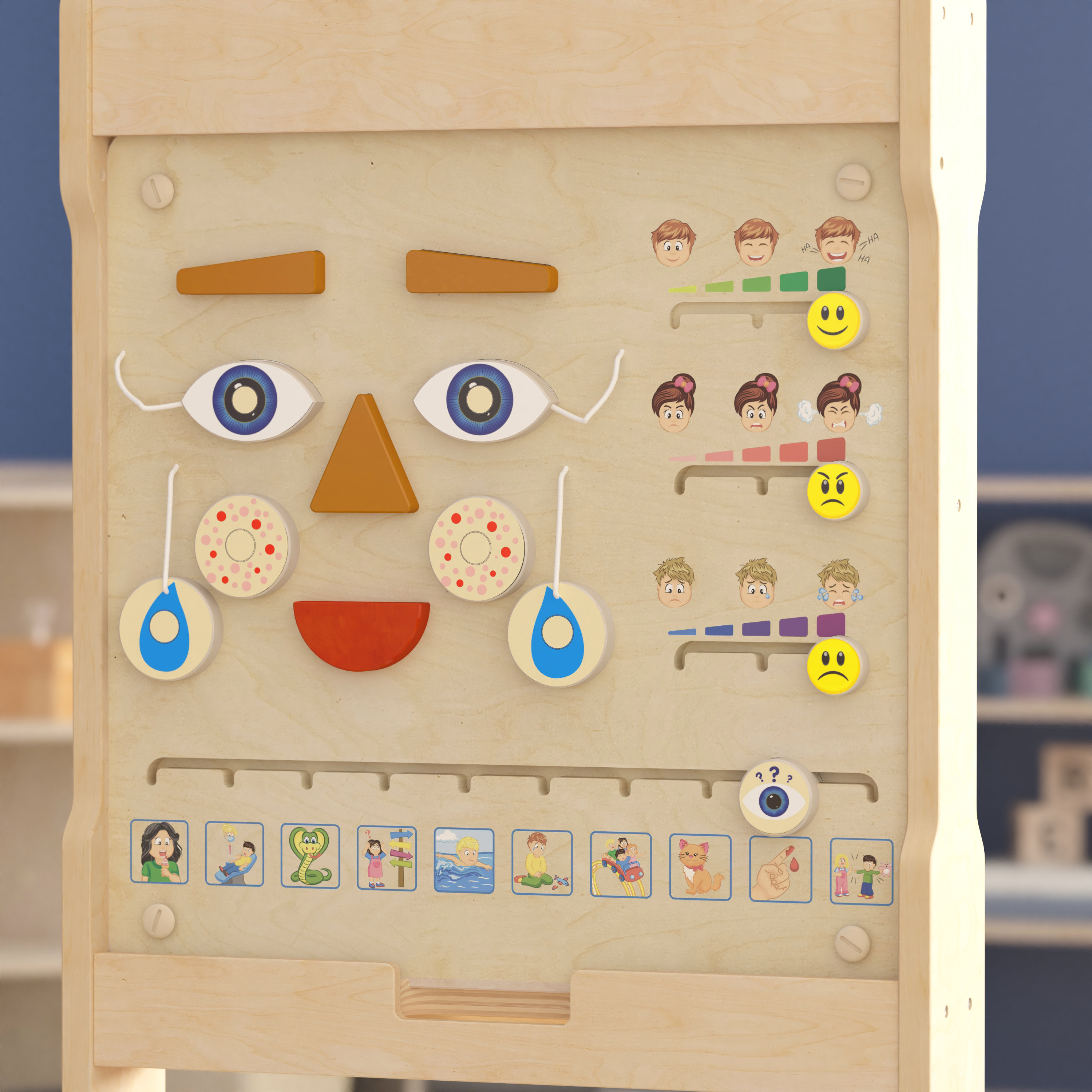 Bright Beginnings Commercial Grade STEAM Wall Wooden Feelings/Moods ...