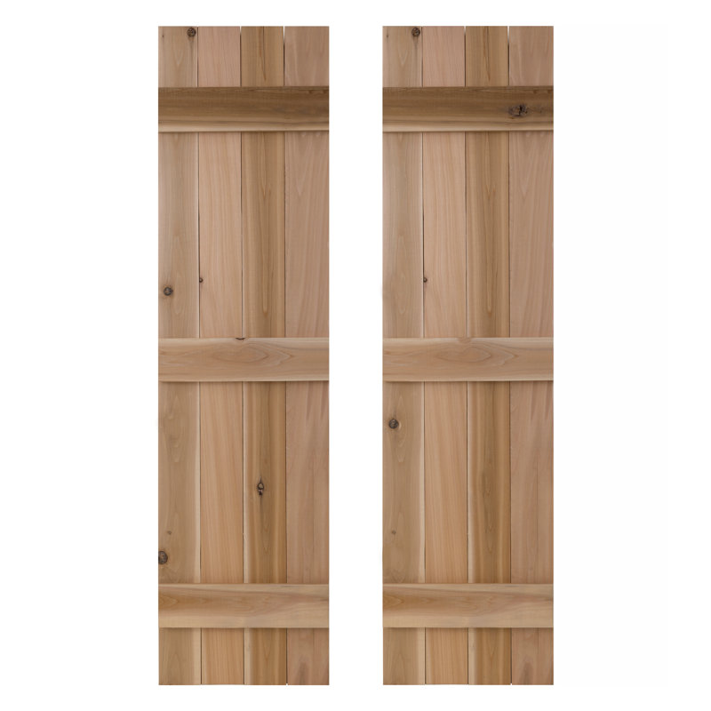 Dogberry Collections Traditional Board and Batten Exterior Shutters ...