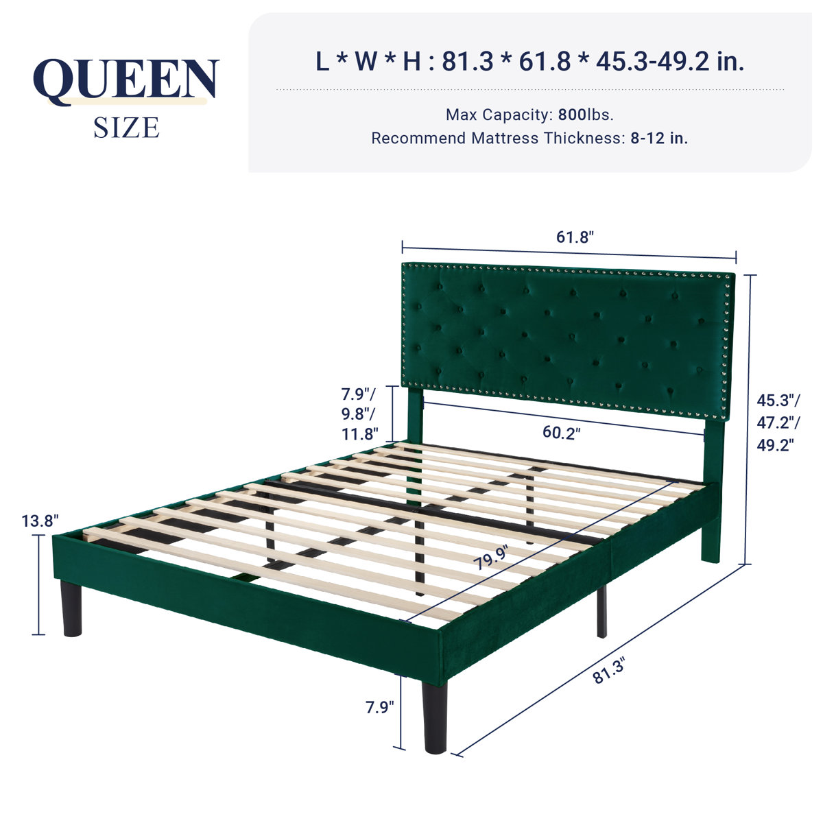 Ebern Designs Basnett Upholstered Platform Bed & Reviews | Wayfair