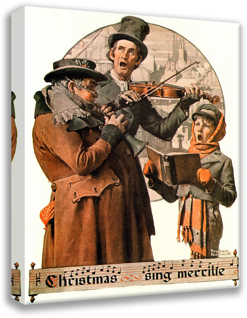 Lark Manor™ Christmas Carol by Norman Rockwell Gallery Wrapped Canvas ...