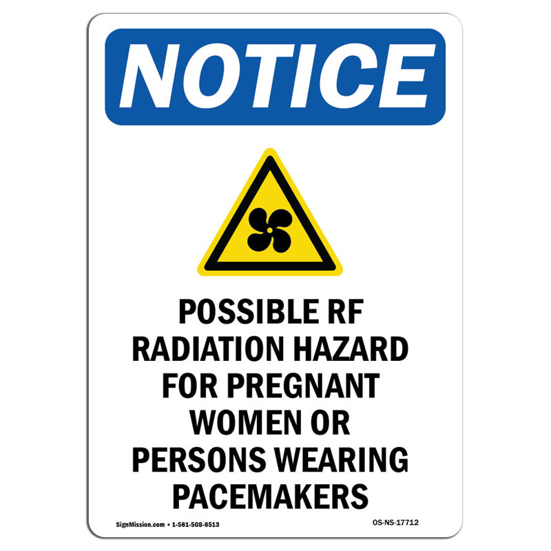 SignMission Possible RF Radiation Sign with Symbol | Wayfair