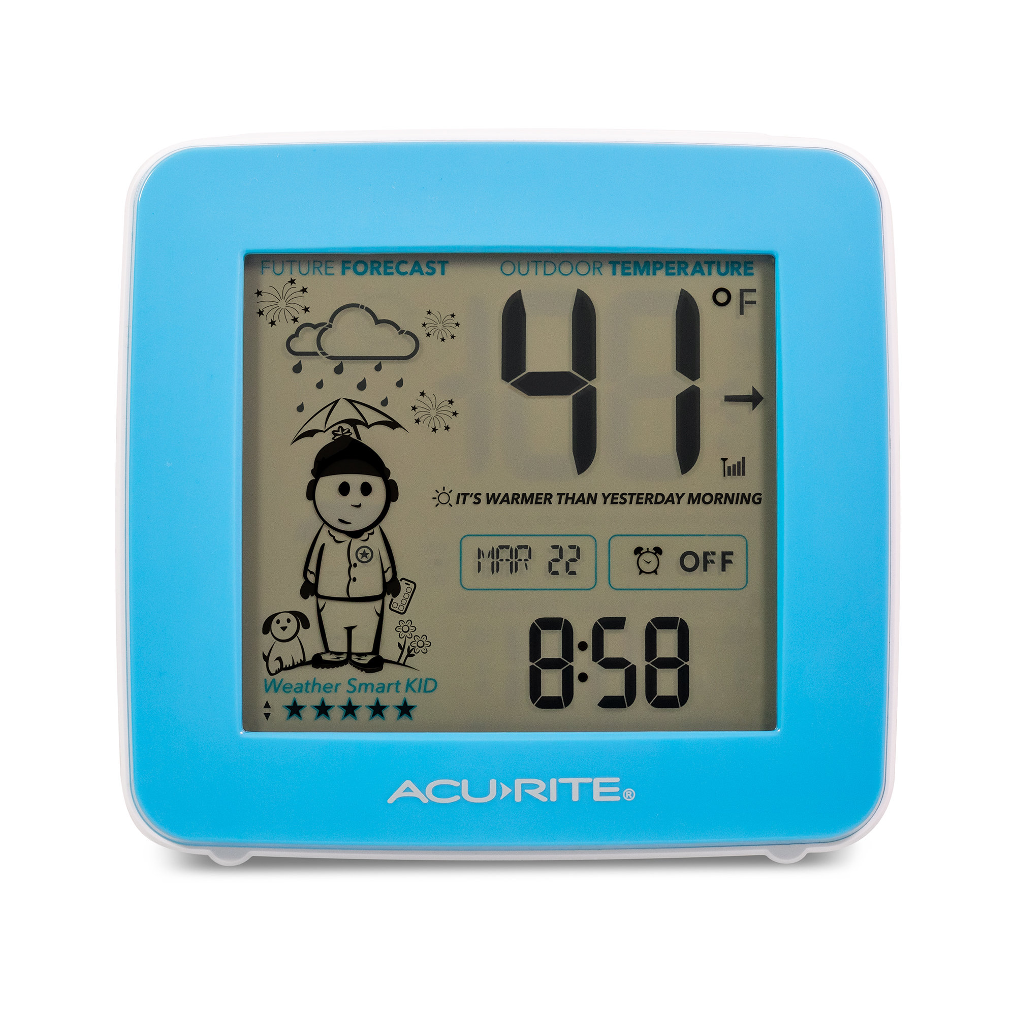 AcuRite What-To-Wear Weather Station with Alarm Clock, Time, Date, and Wireless Outdoor Sensor ...