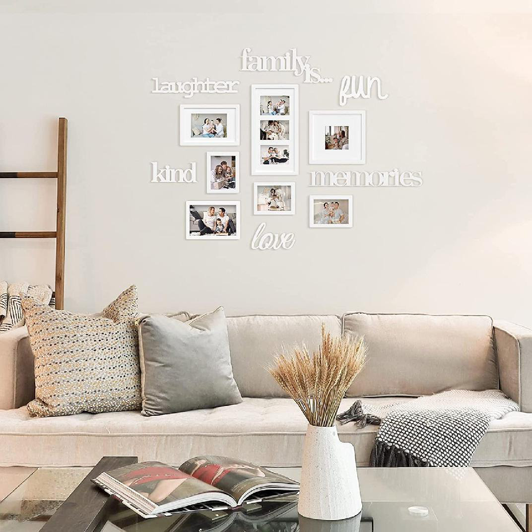 Gracie Oaks Plastic Gallery Picture Frame - Set of 7 - Wayfair Canada