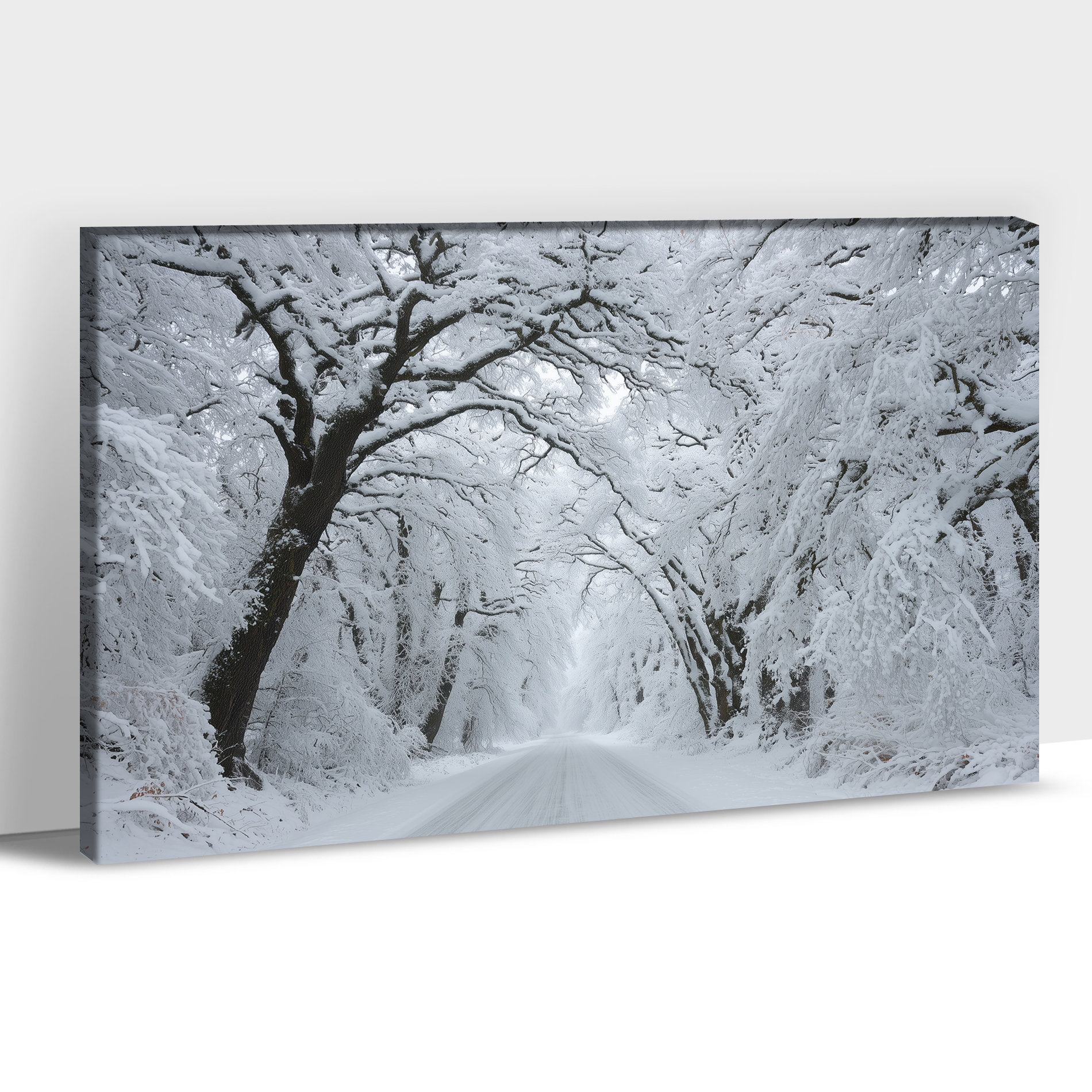 The Holiday Aisle® Winter Forest Wall Art - Snow Covered Tree Winter ...