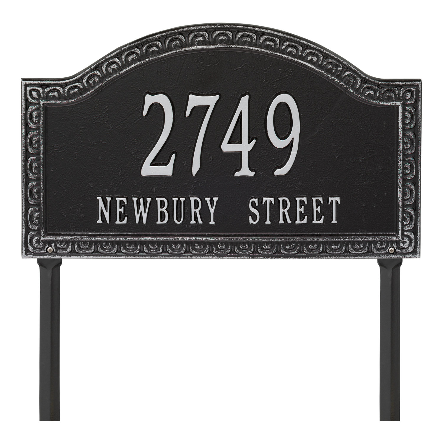 Whitehall Products Penhurst Personalized Grande 2-Line Lawn Address ...