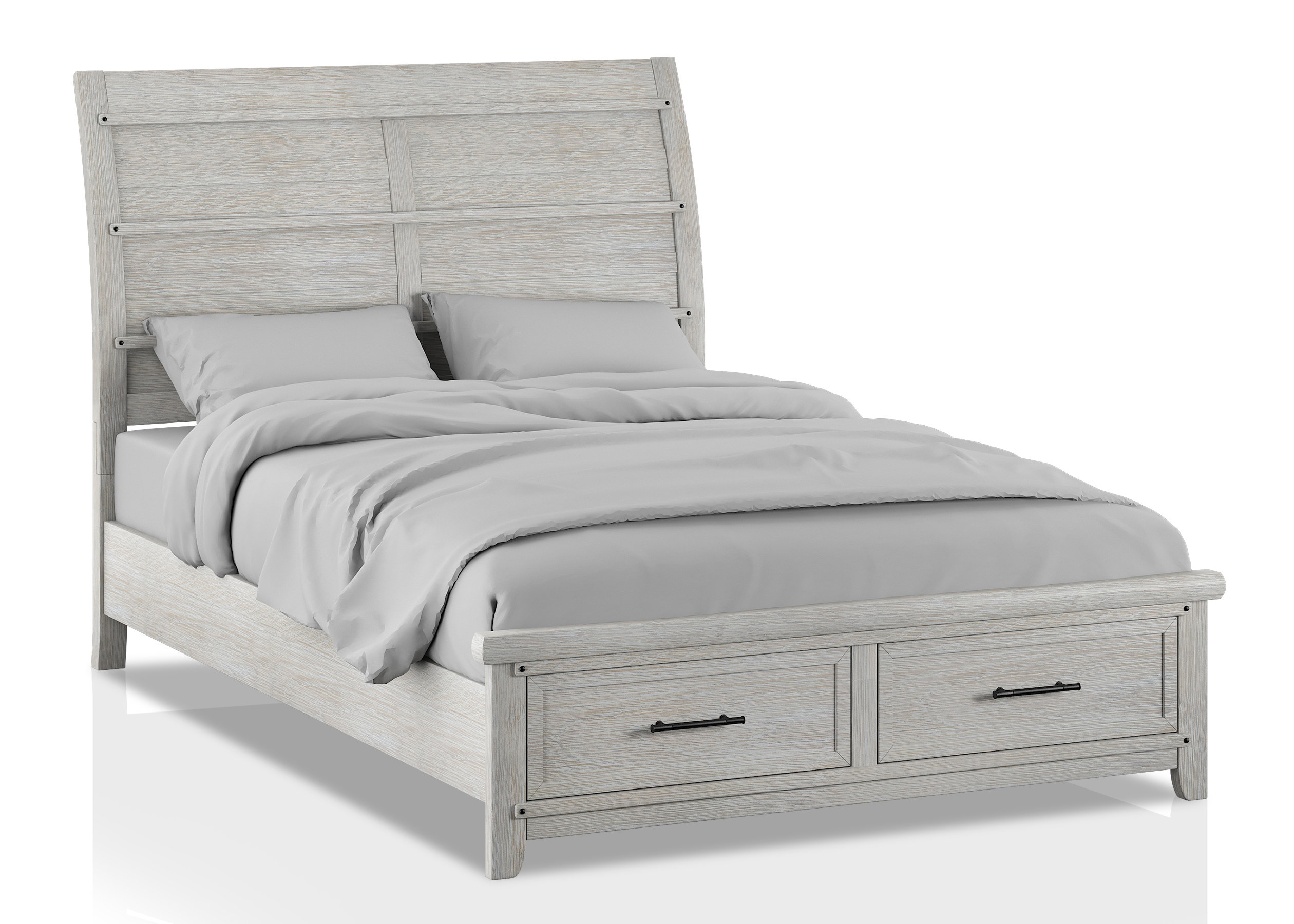 Rosalind Wheeler Azurdee Low Profile Storage Sleigh Bed | Wayfair