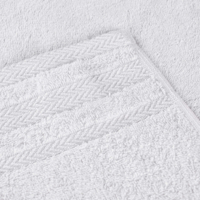 Ebern Designs Bladenboro Cotton Solid Dobby Border Plush Soft Absorbent ...