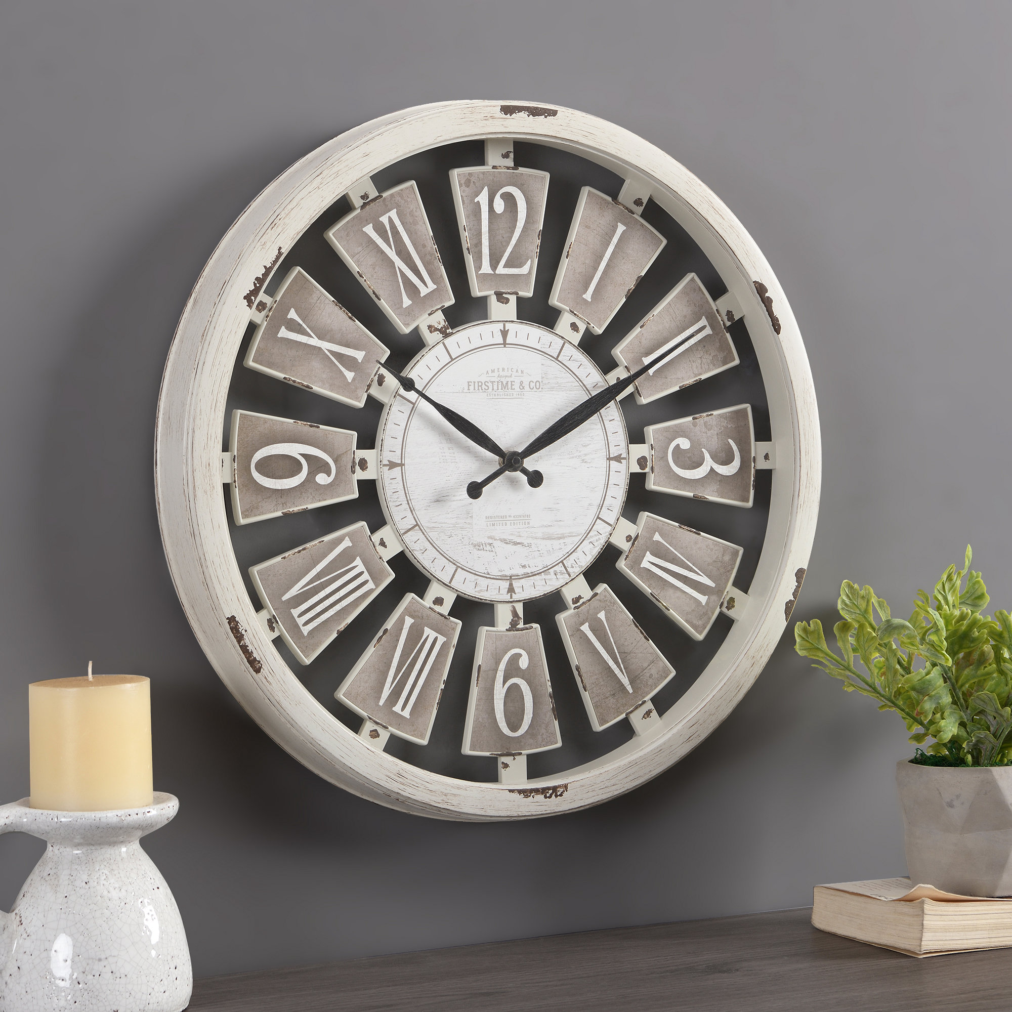 Winston Porter Antique Plaques Wall Clock & Reviews | Wayfair