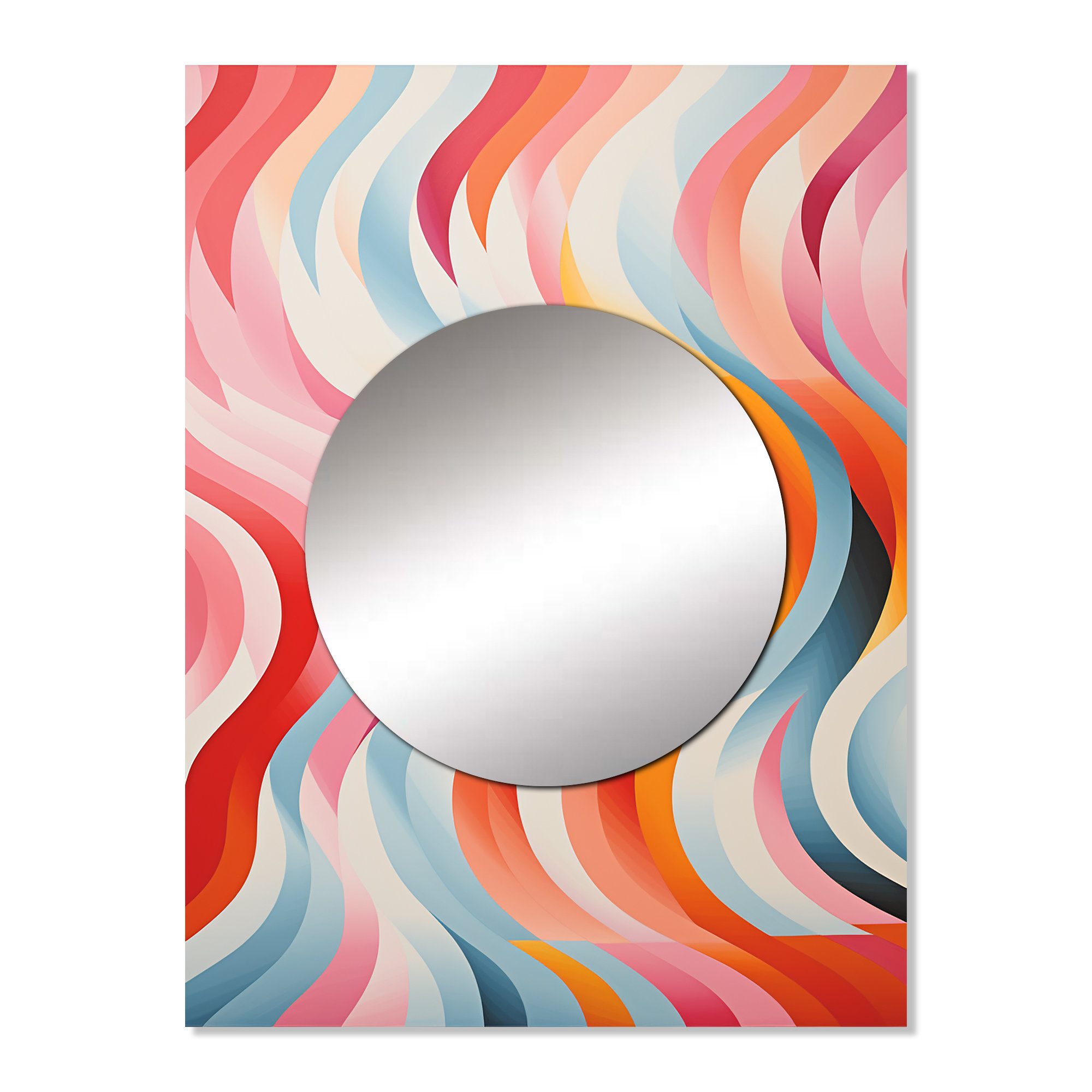 East Urban Home Colorful Op Art Surrealism I - Abstract Mirror Wall ...