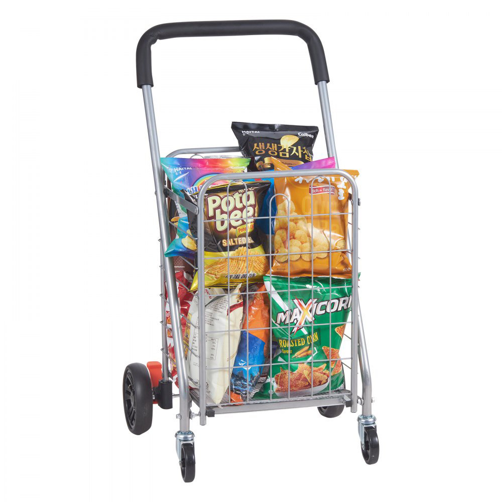 Stellweilan Tessberg Folding Shopping Cart, 66 lbs Max Load Capacity ...
