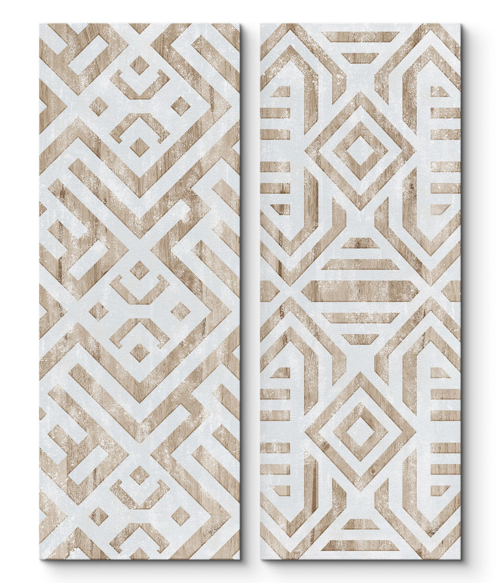 IDEA4WALL Geometric Line " Geometric Woodblock Polygon Pattern Shapes ...