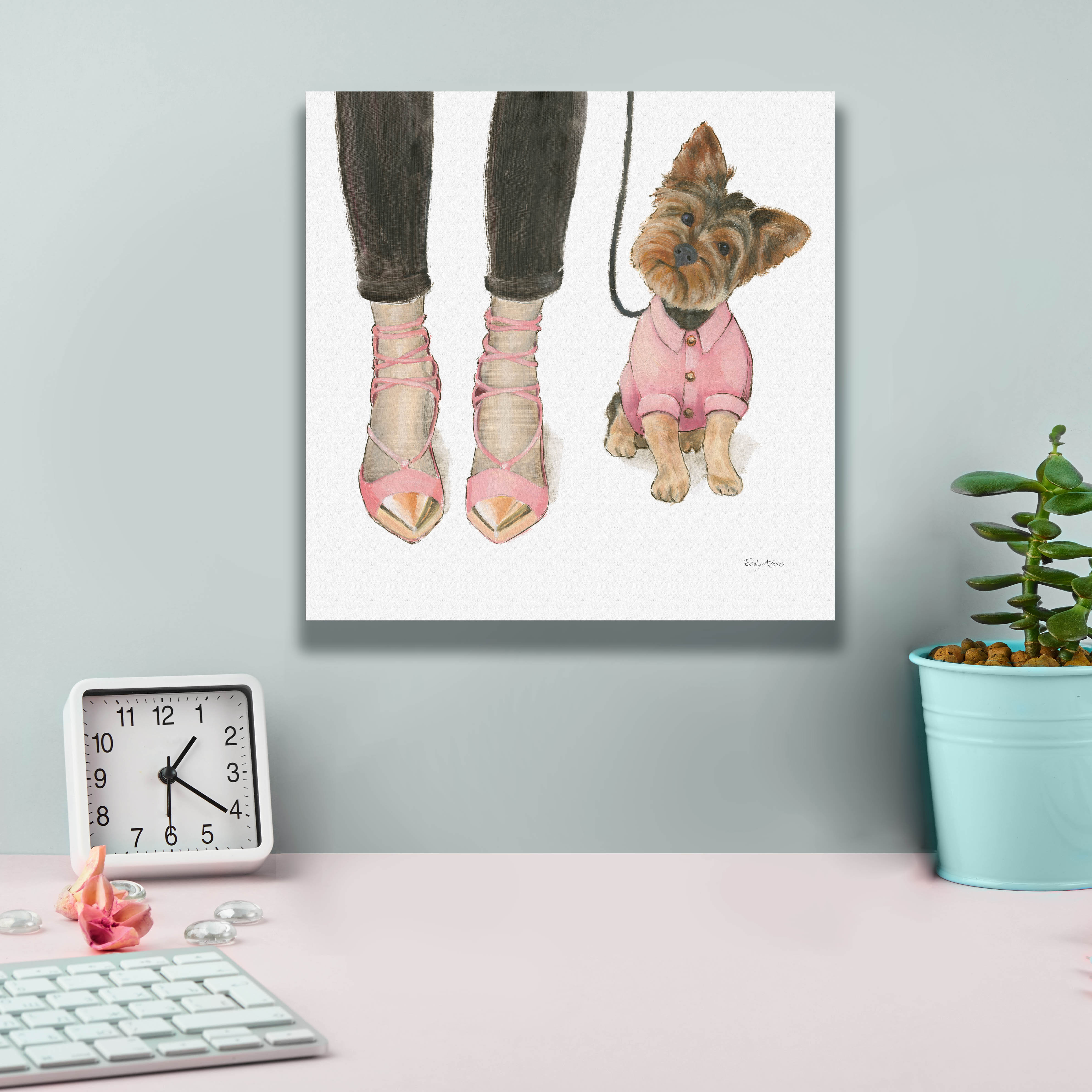House of Hampton® 'Furry Fashion Friends 3' by Emily Adams Canvas Wall ...