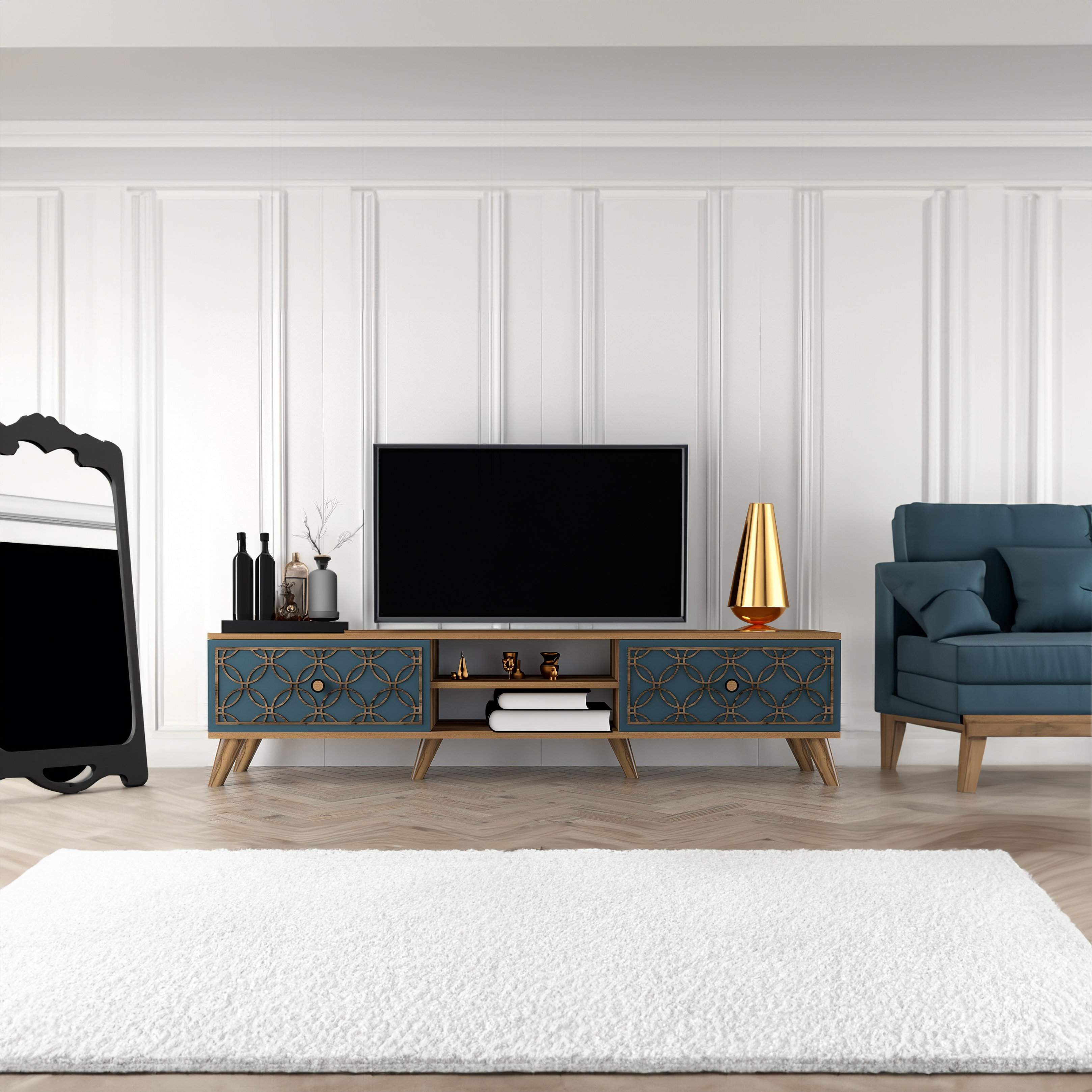 Bungalow Rose Selik TV Stand for TVs up to 78" - Wayfair Canada