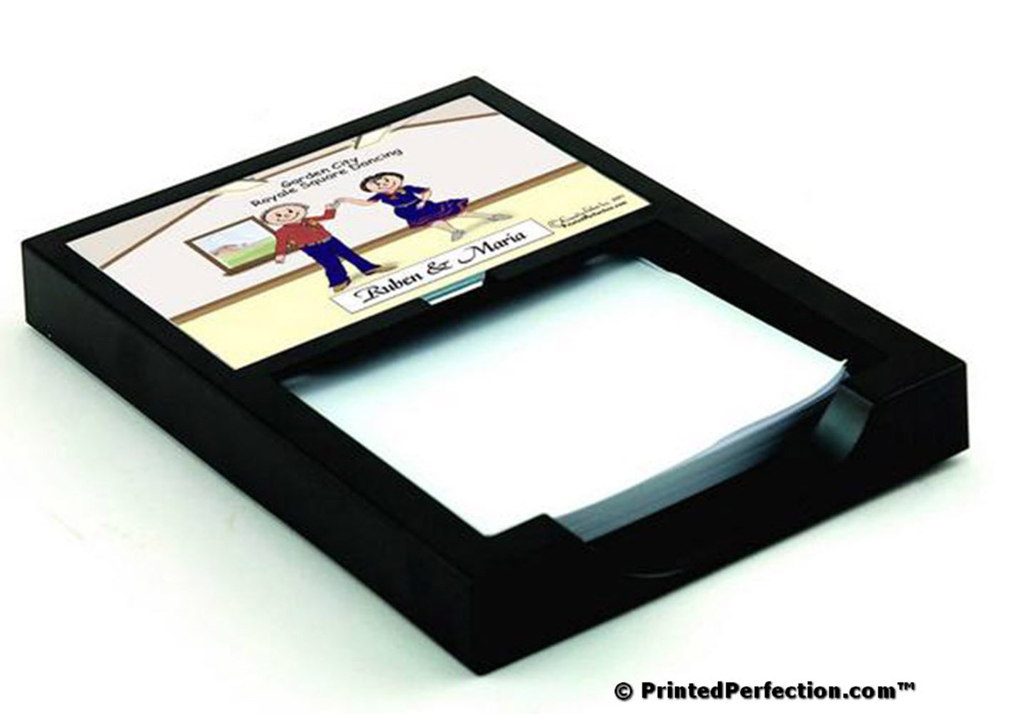 Printed Perfection Personalized Square Dance Couple Memo Holder with ...